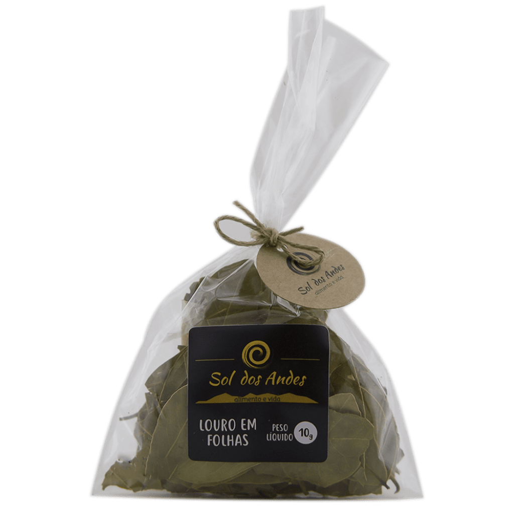 Louro em Folhas 10g - Sol dos Andes Produtos Naturais